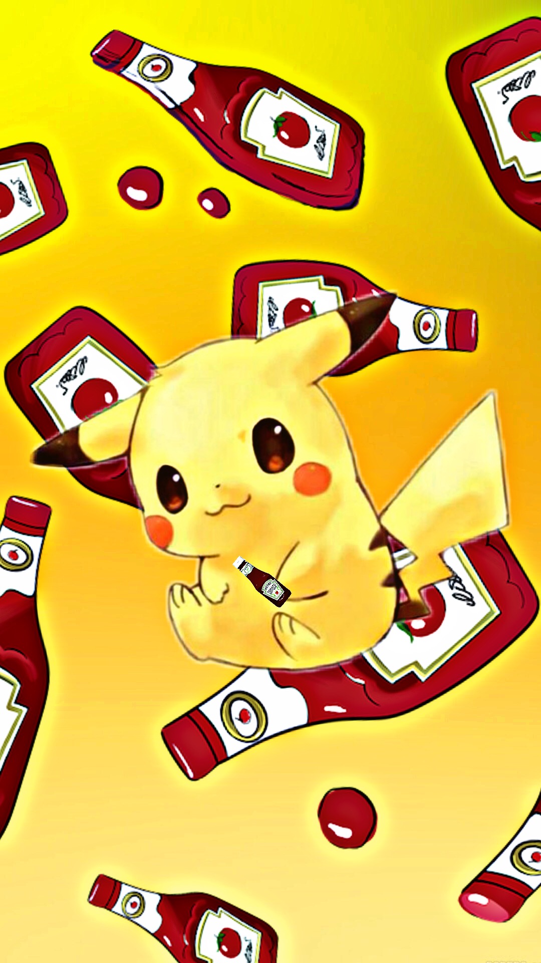 Pokemon Cute Pikachu Ketchup