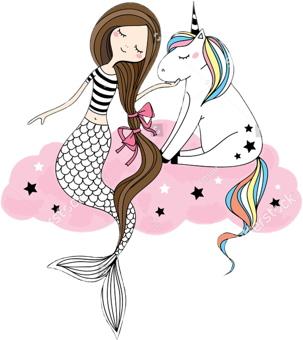Unicorn Mermaid Bff Besties Bestfriend Sticker By sherry420 unicorn-mermaid-bff-besties-bestfriend-sticker-by-sherry420