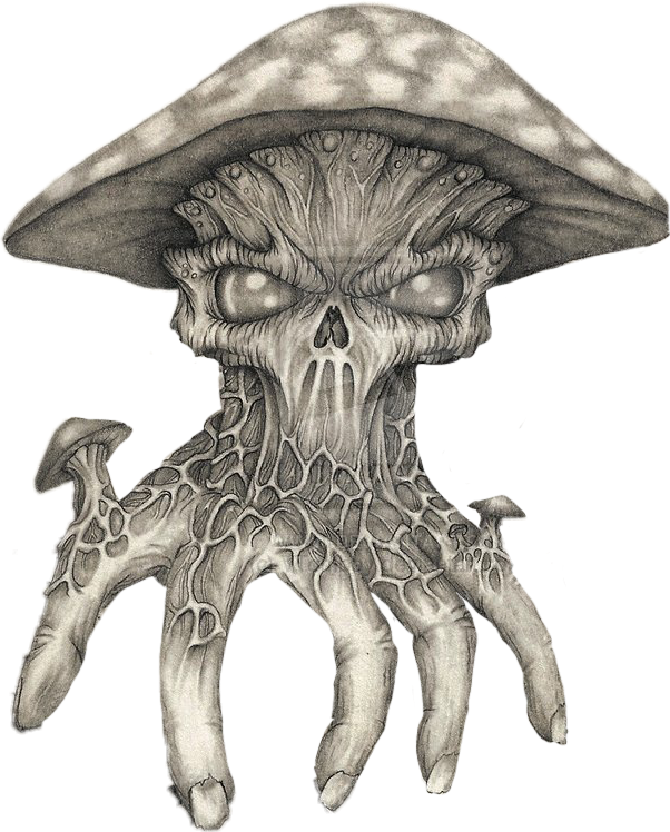 Drawings Of Evil Mushrooms