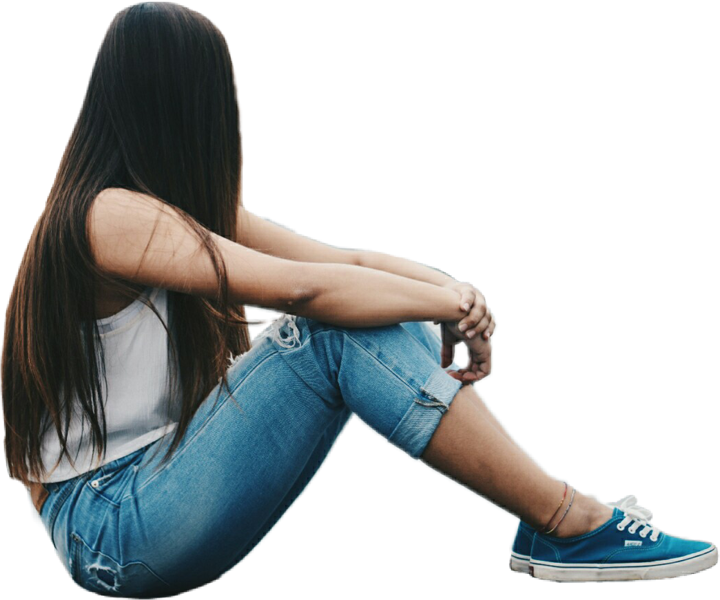 Girl Sitting Sittinggirl Freetoedit Sticker By Dasampita2