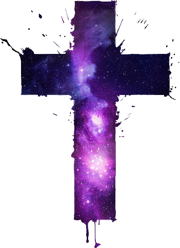 galaxy cross galaxycross religion sticker by @filipinamama