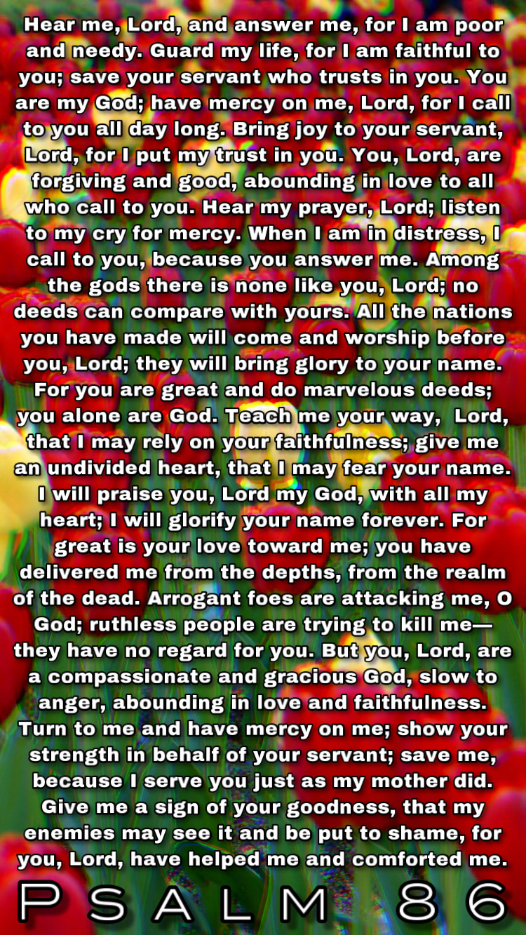  psalm86 psalms bible bibleverse biblequote scriptures Psalm 86
