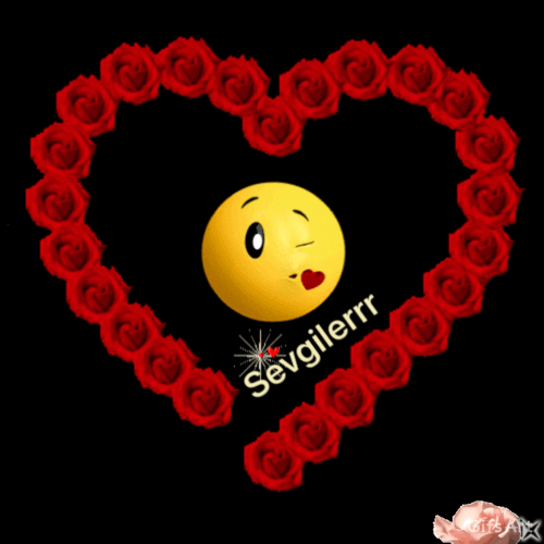 Flying Kiss Smiley Gif