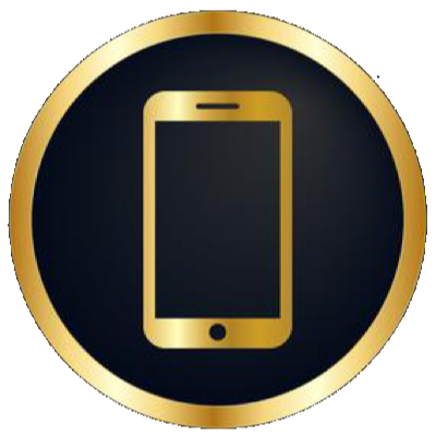 Gold Iphone Logo
